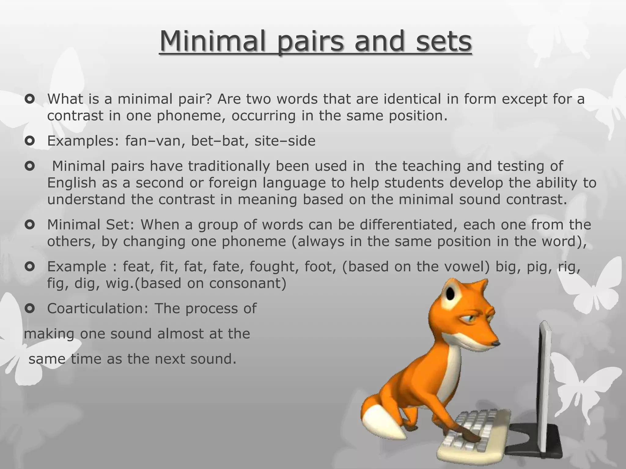 The patterns of sounds | PPTX