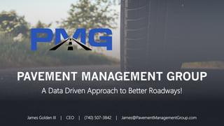 A Blueprint to Building a Pavement Management Program | PPT