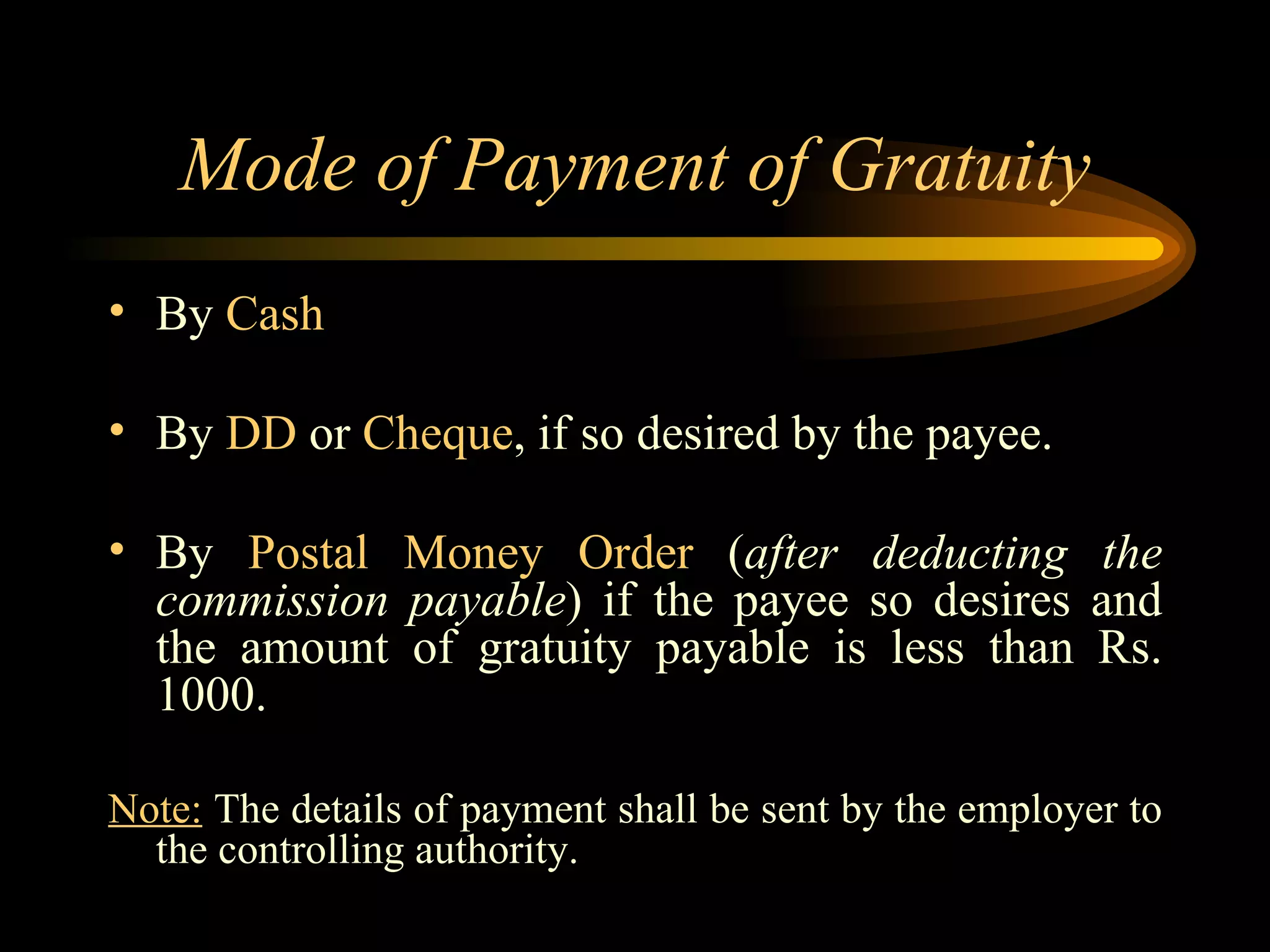The Payment of Gratuity Act, 1972 | PPT