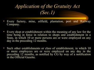 The Payment of Gratuity Act, 1972 | PPT