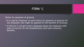 The Payment of Gratuity act,1972 | PPTX