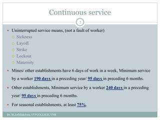 The payment of gratuity act, 1972 | PPTX