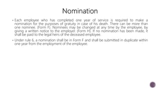 The Payment of Gratuity Act,1972 | PPTX