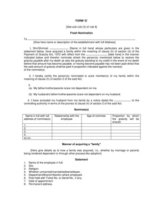 The Payment of Gratuity Rules | PDF