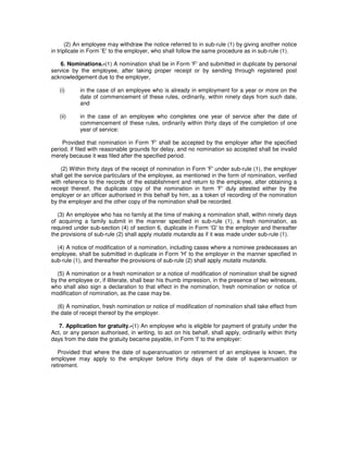 The Payment of Gratuity Rules | PDF