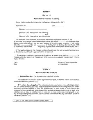 The Payment of Gratuity Rules | PDF