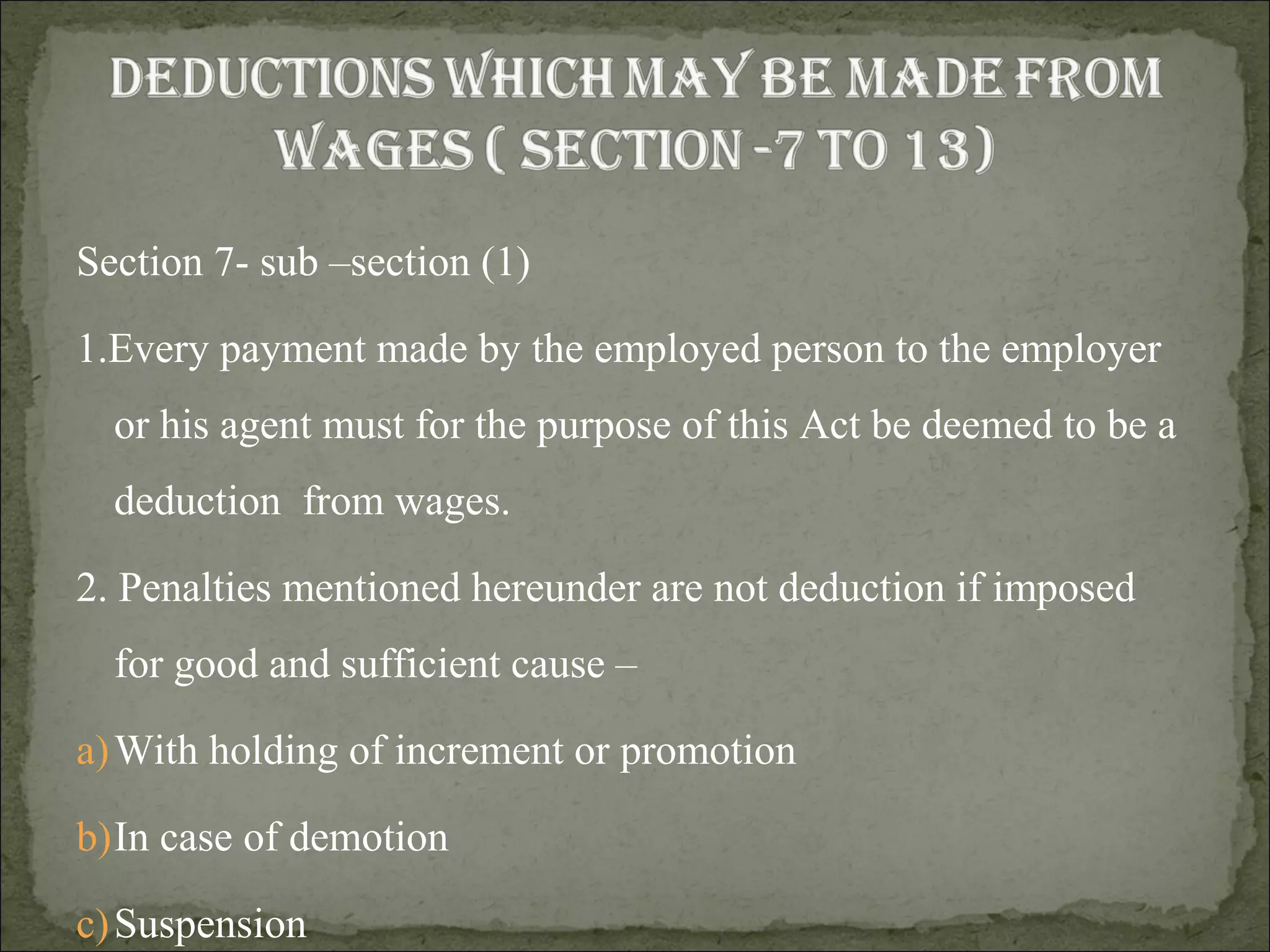 The Payment of Wages Act, 1936 | PPT