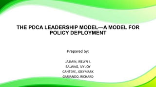 THE PDCA LEADERSHIP MODEL—A MODEL FOR.pptx
