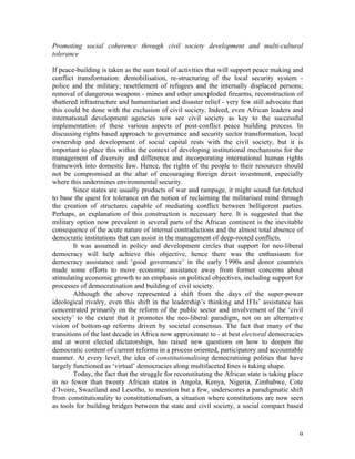 The Peace and Security Challenges Facing Africa: Can the African Union ...