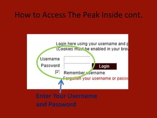 The peak inside how to | PPTX