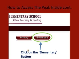 The peak inside how to | PPTX