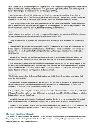 The Pearl by John Steinbeck- Summary and Analysis | DOCX