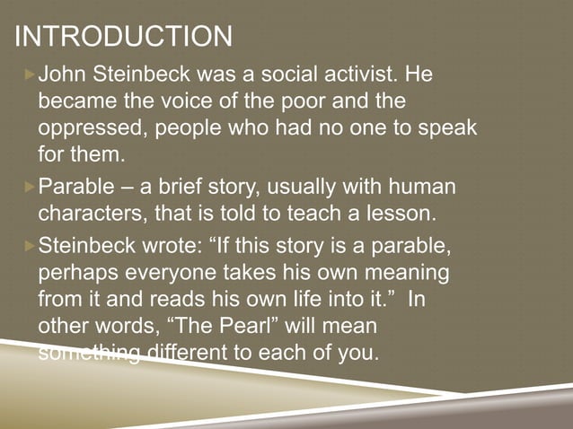 The Pearl Part 1.ppt 6383637363736635363 | PPT