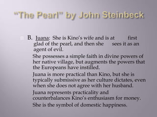 The Pearl: An Ecological Novella by John Steinbeck | PPT | Genres
