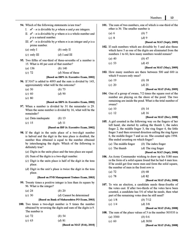 quantitative aptitude/ objective arithmetic | PDF