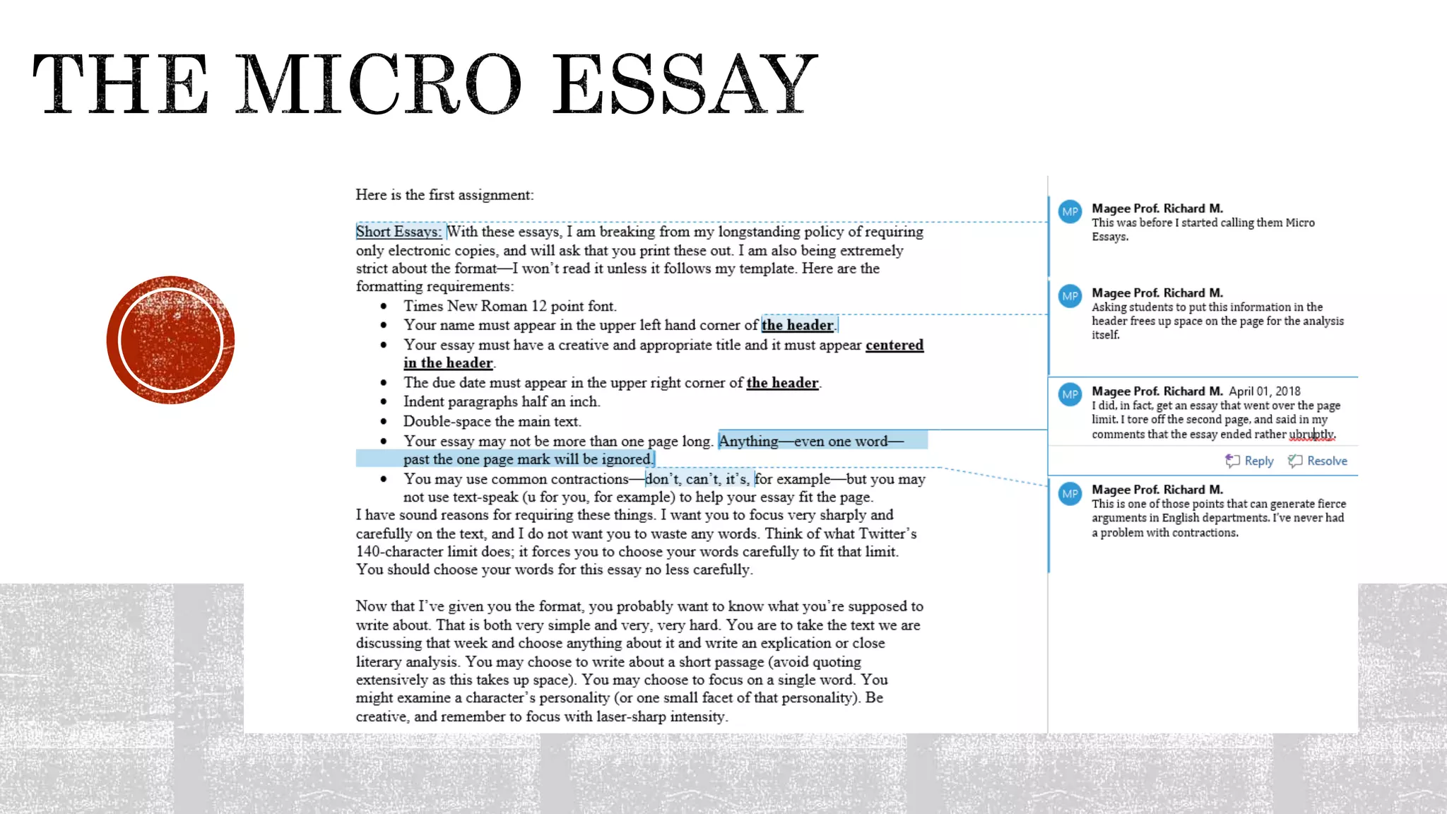 The Pedagogy of Writing: Designing Transparent Assignments and ...