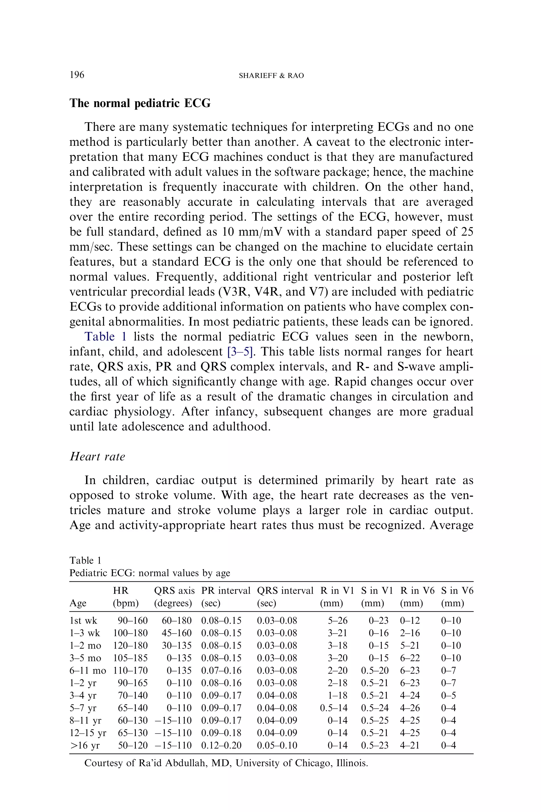 The pediatric ecg | PDF