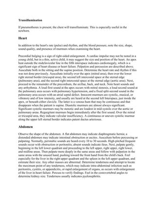 The pediatric history and physical examination | DOCX