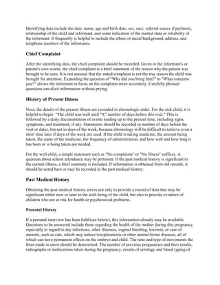 The pediatric history and physical examination | DOCX