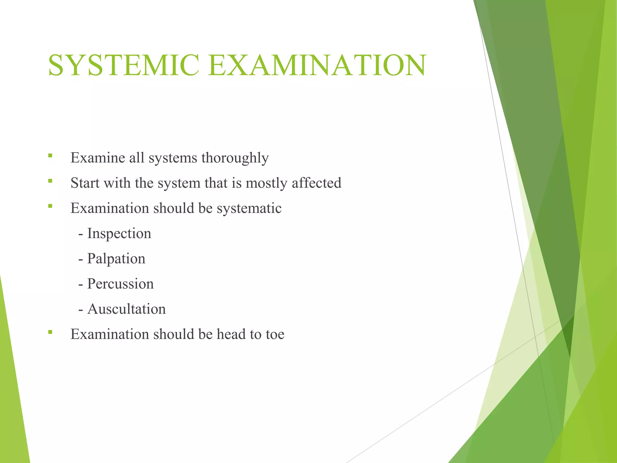 The pediatric history and physical examination | PPT