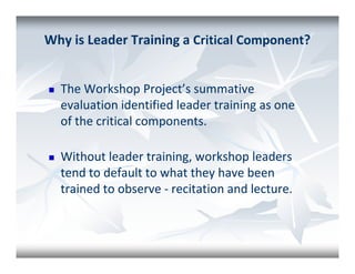 The Peer-Led Team Learning Model: Engaging Students in Mathematics and ...
