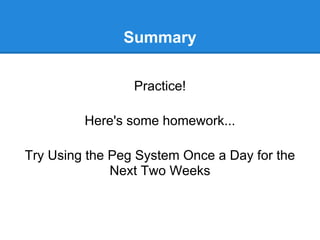 How To Improve Your Memory: The Peg System | PPT
