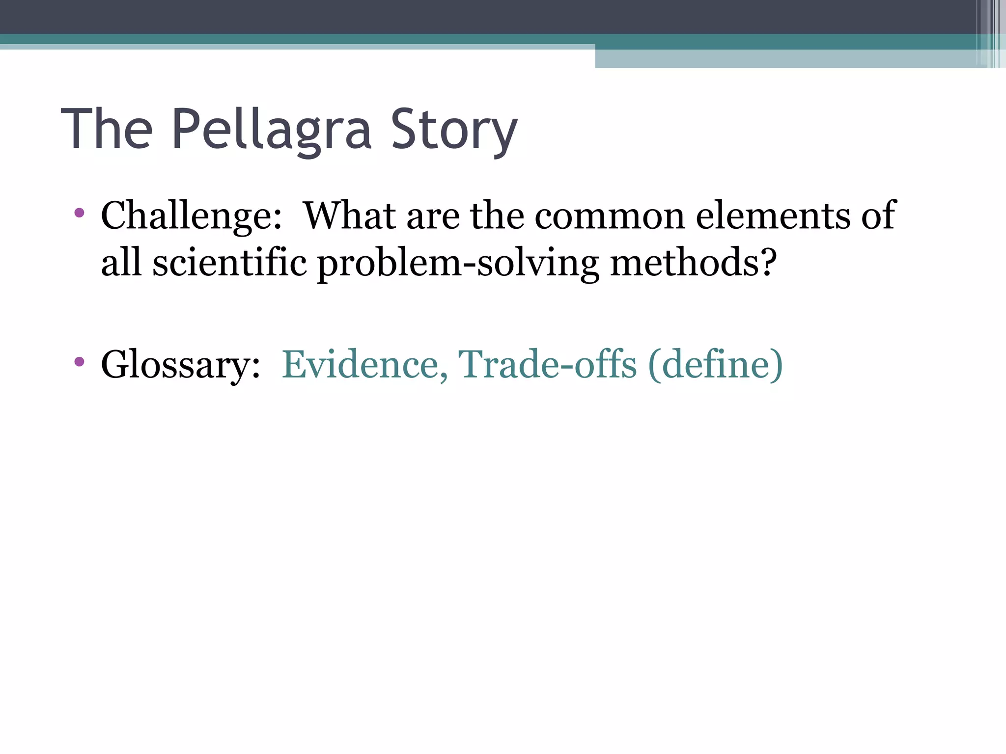 The Pellagra story | PPT