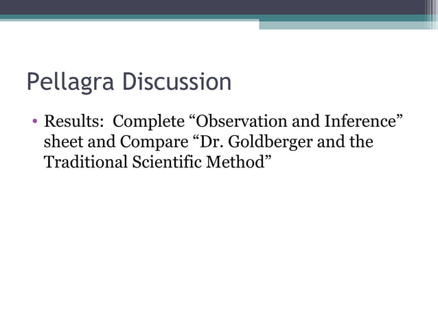The Pellagra story | PPT