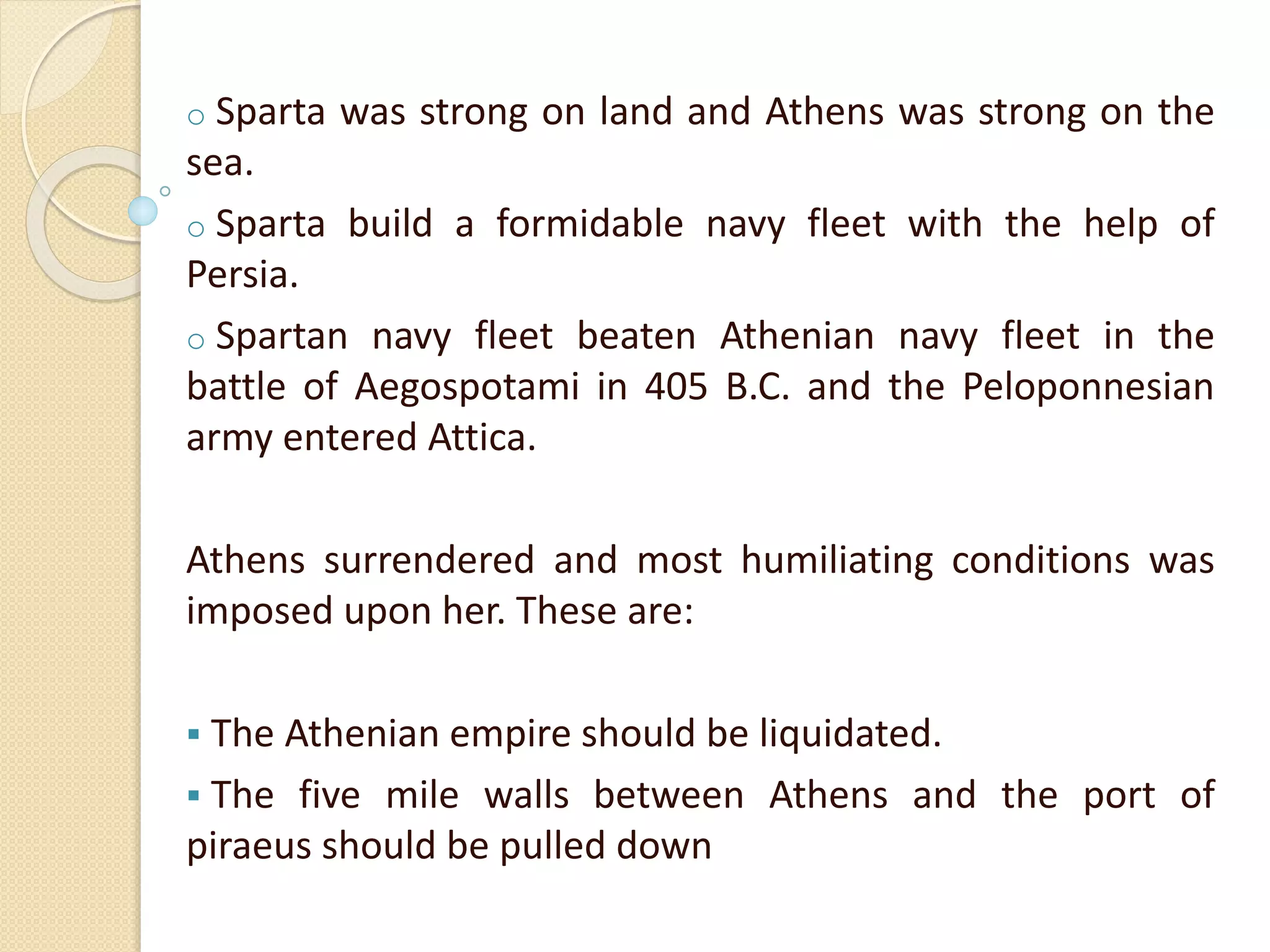 The Peloponnesian Wars | PPTX