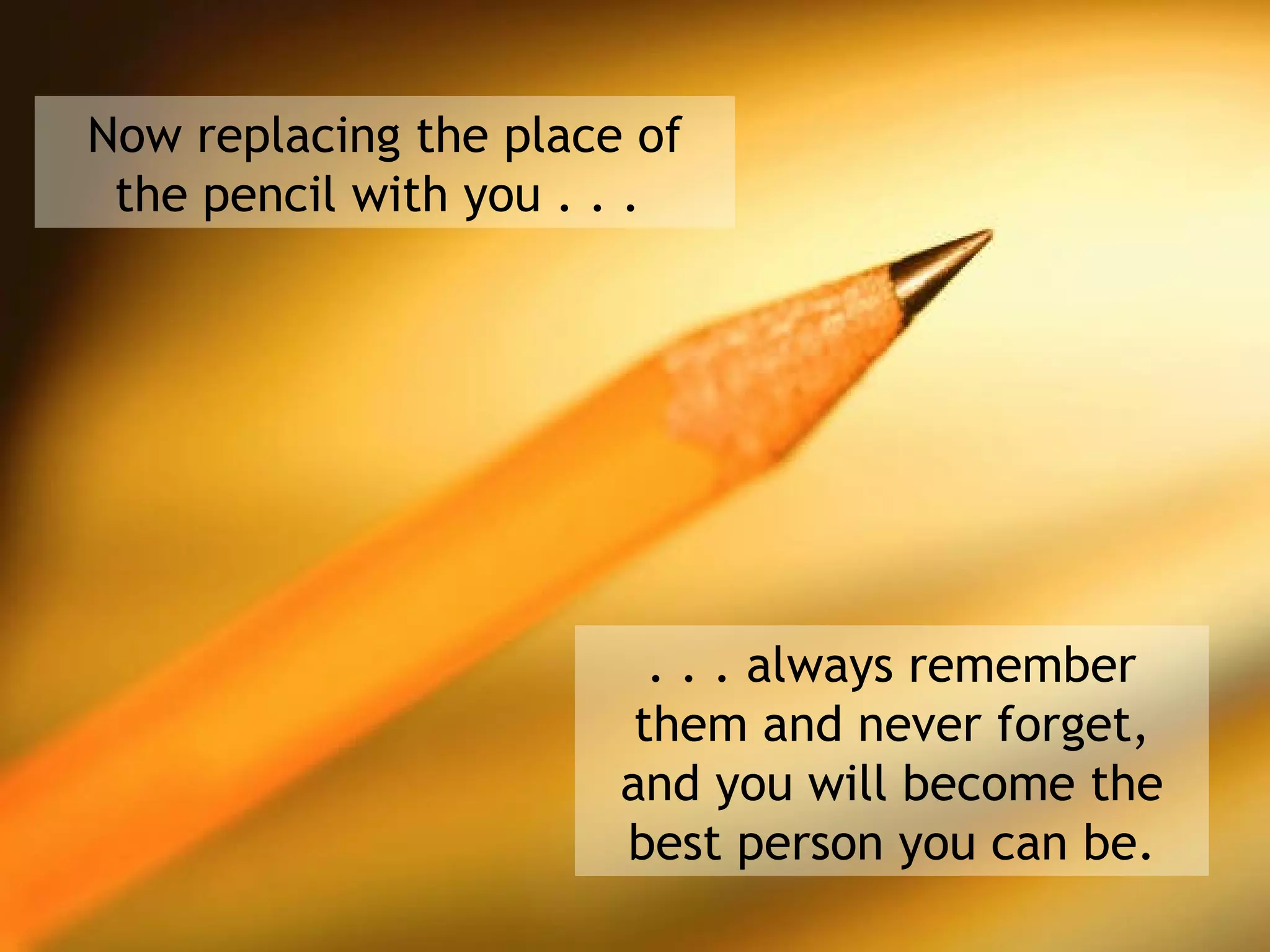 The pencil parable | PPS
