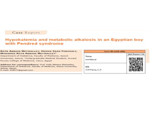 The pendred syndrome | PPT