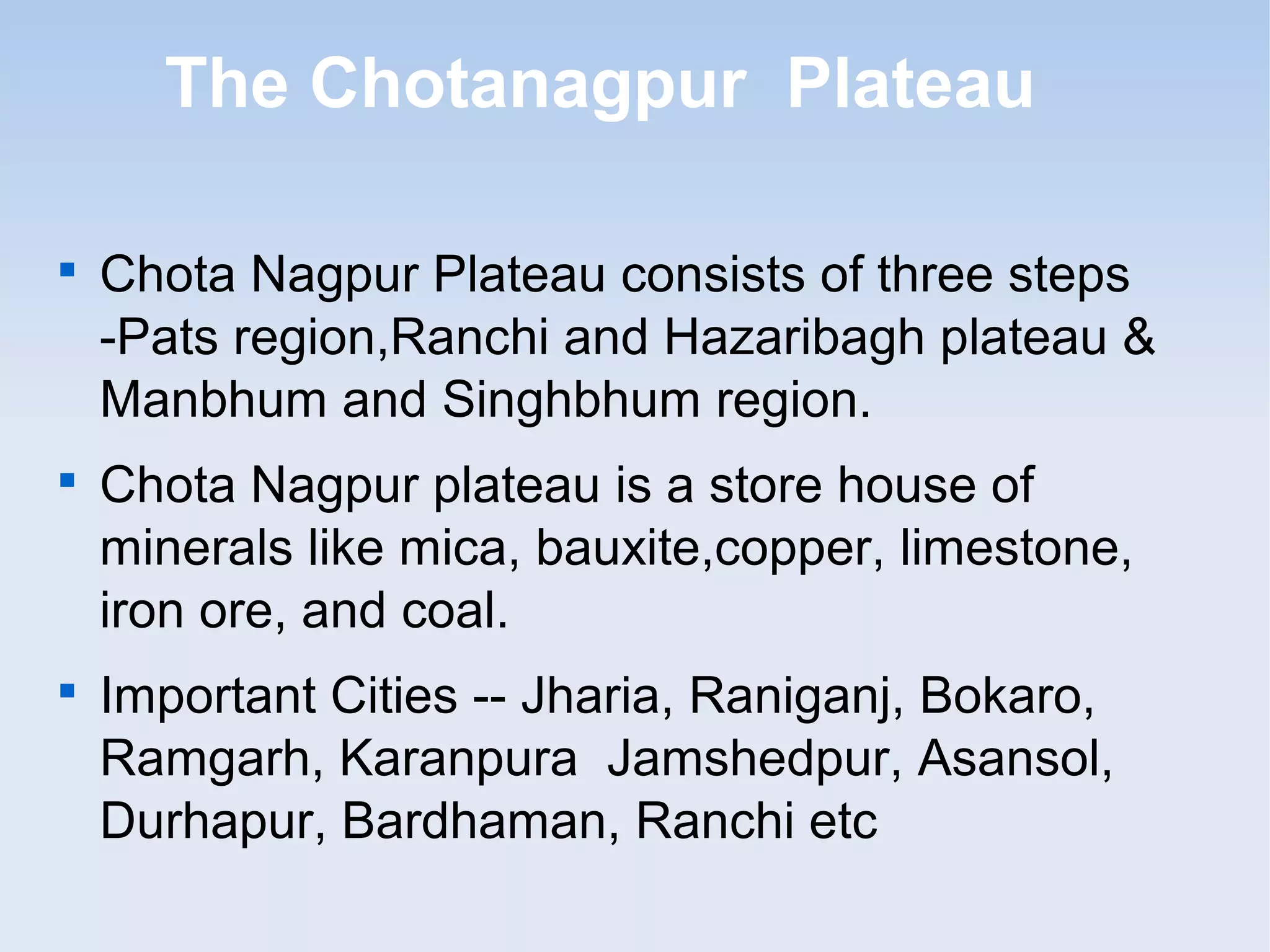 The peninsular plateau g | PPT