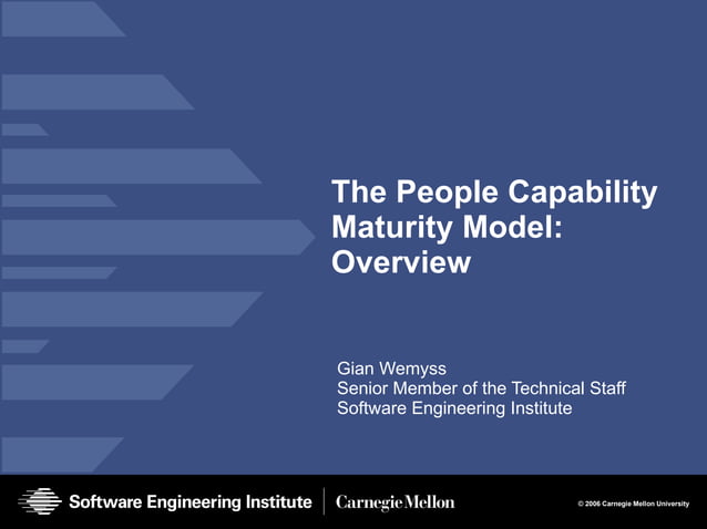 The People Capability Maturity Model Overviewew | PPT