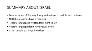 The people of Israel & the Hebrew language | PPT