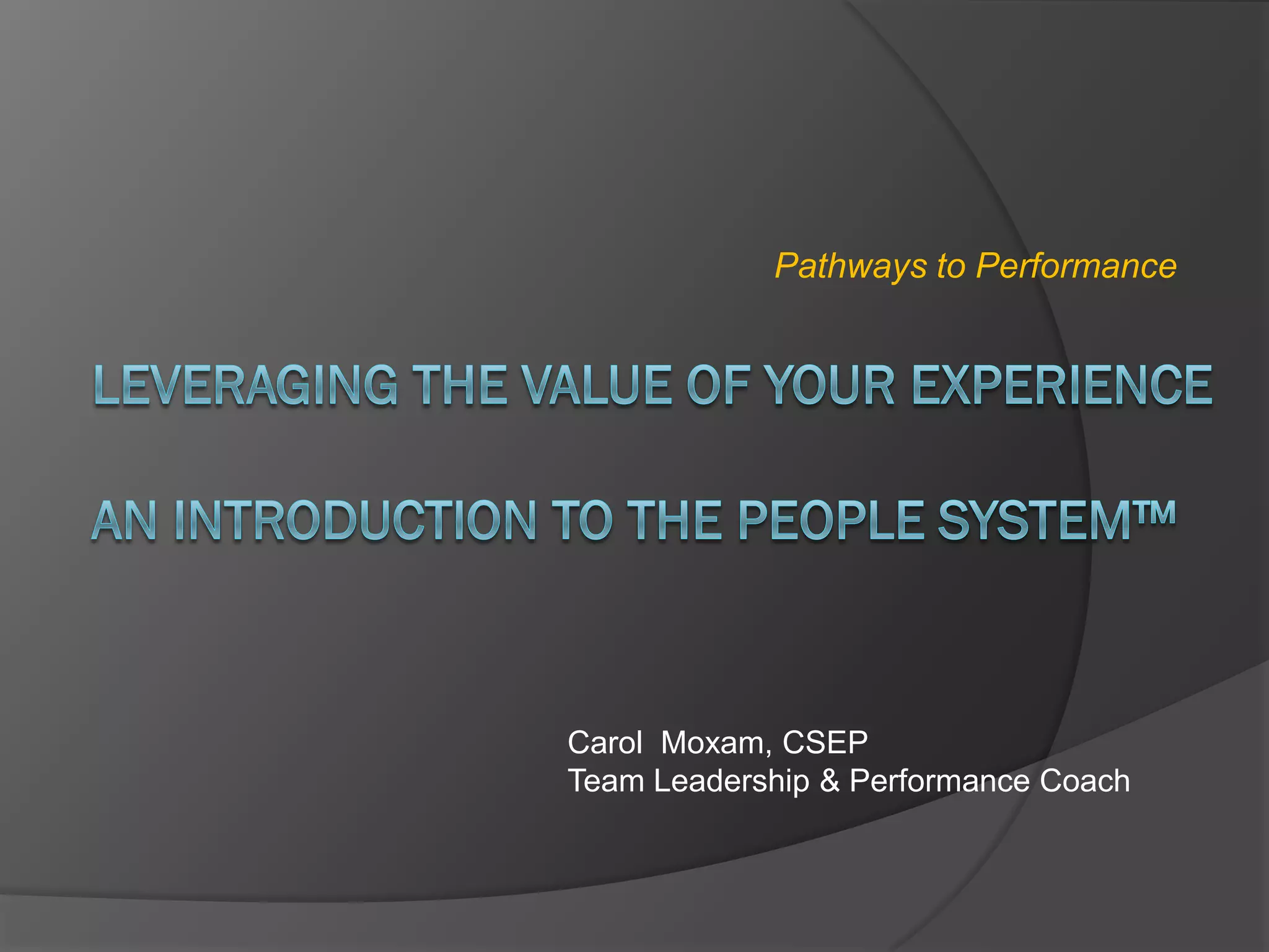 The people system™ an introduction v.1.2 | PPTX