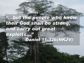 The people wno know their God (Dan 11:32) | PDF