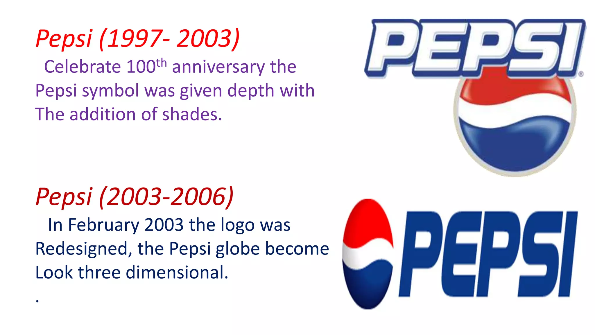 The pepsi logo by zubi | PPTX | Food & Drink