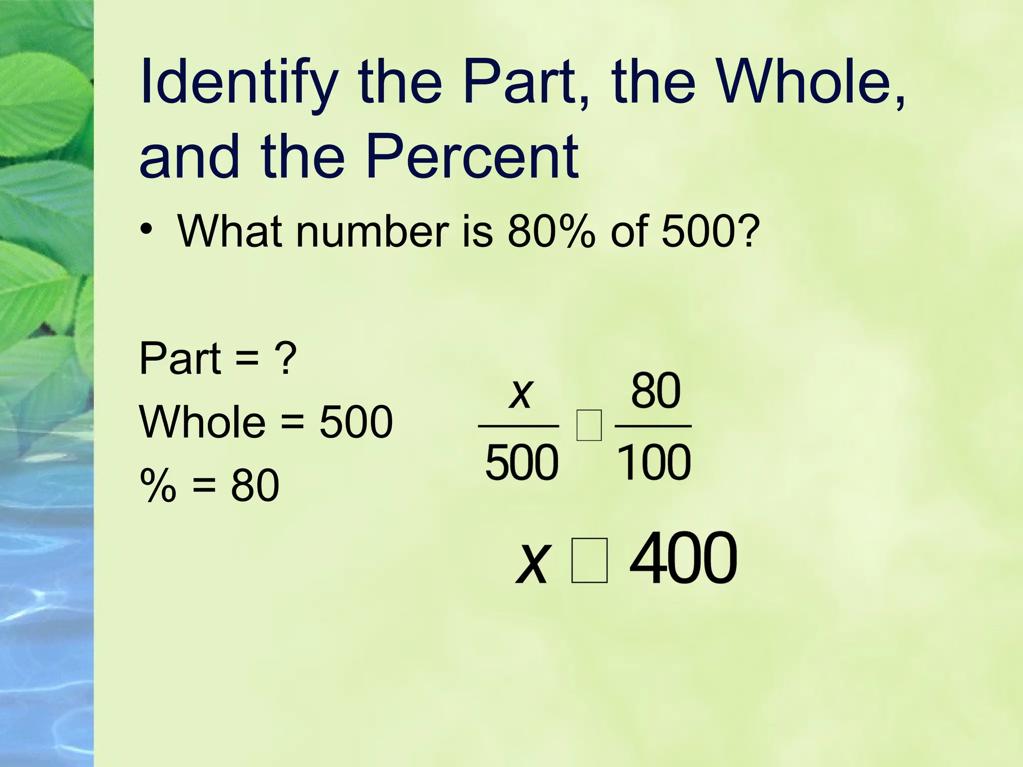 The Percent Proportion algebra Glenceo.pptx