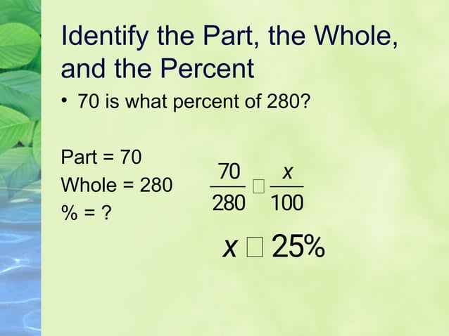 The Percent Proportion algebra Glenceo.pptx