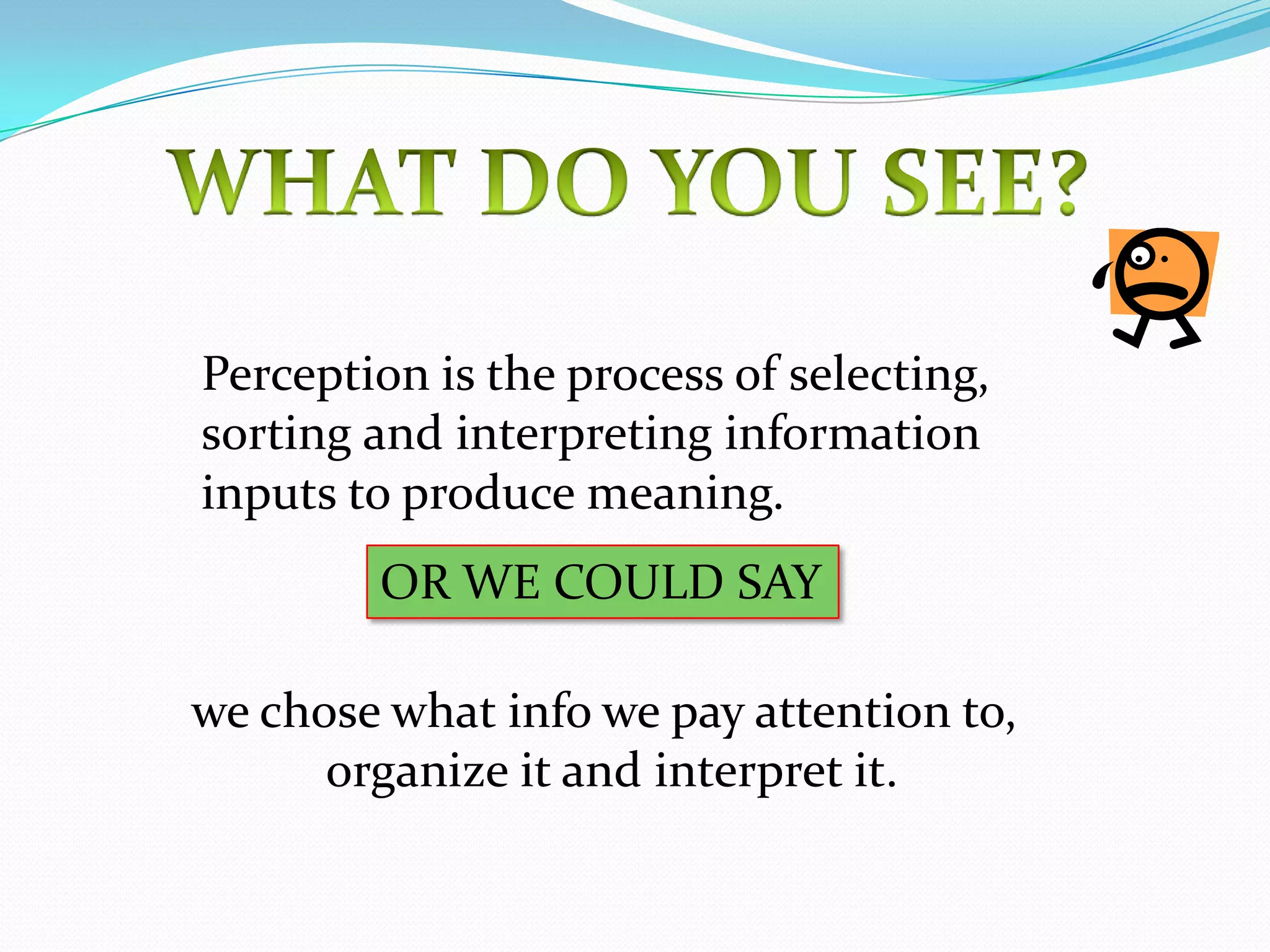 The perception process | PPSX