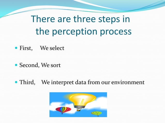The perception process | PPSX