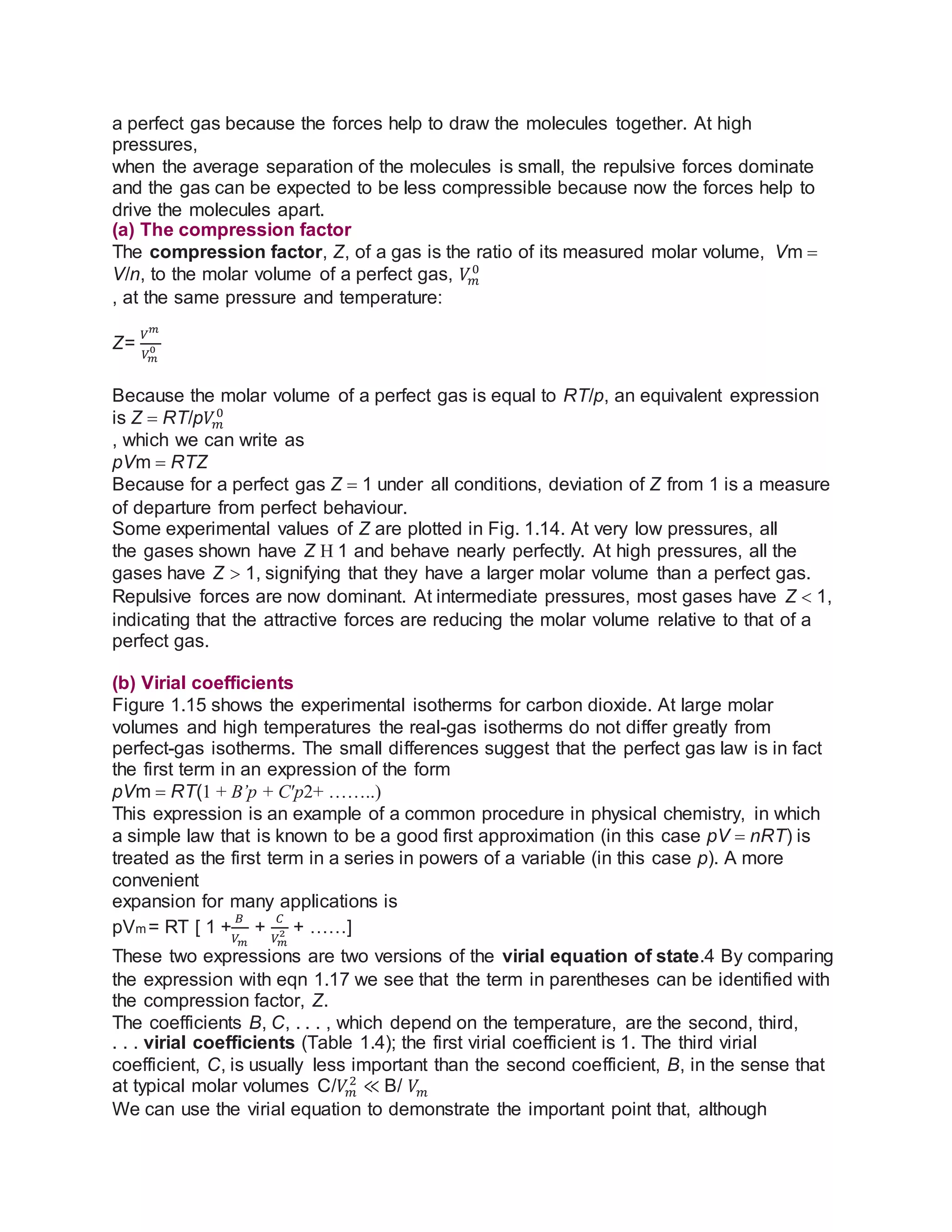 The perfect gas | DOCX