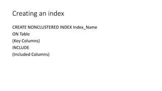 The perfect index | PPTX