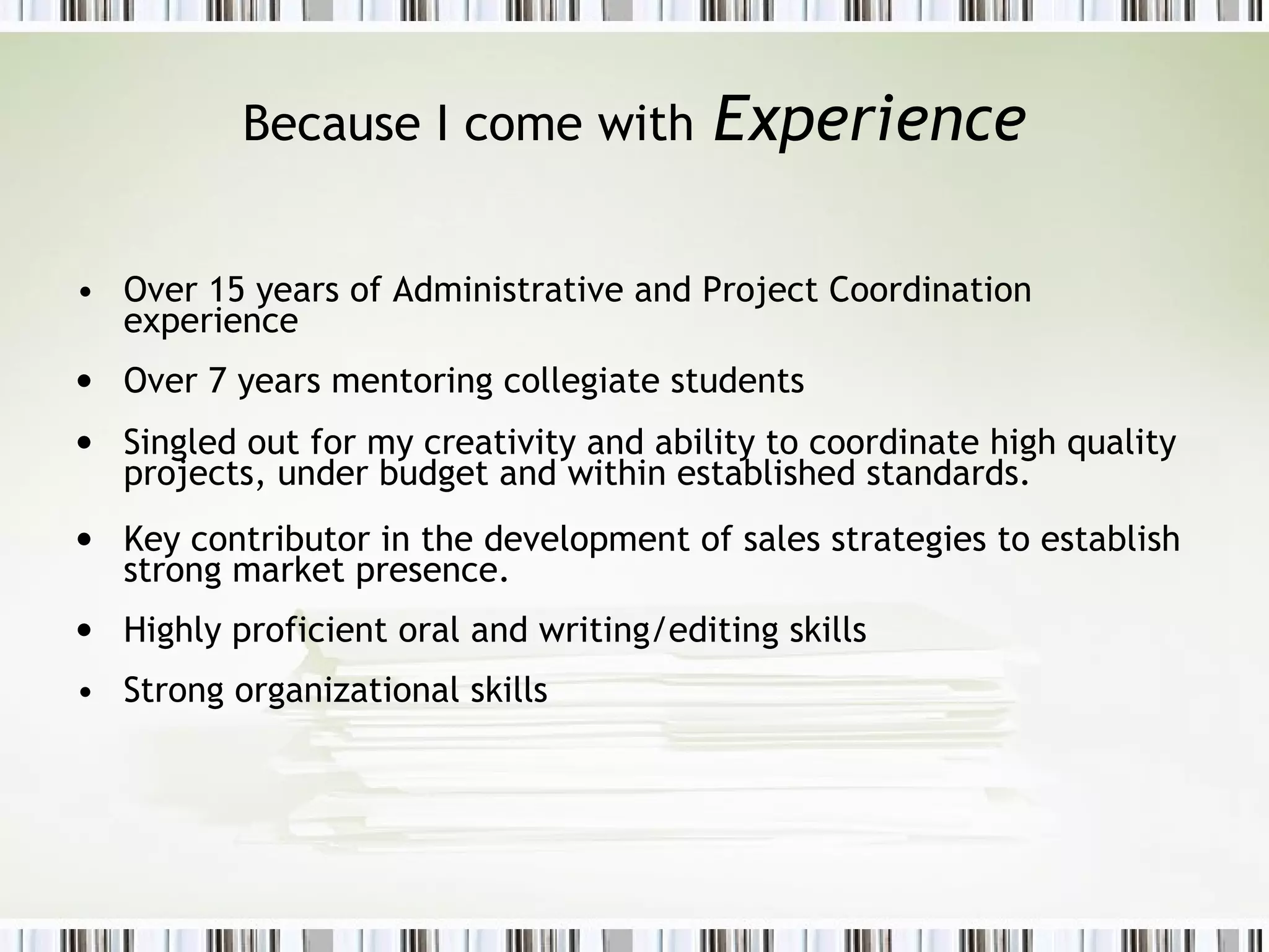 The Perfect Office Assistant Becki Metzger | PPT | Business ...
