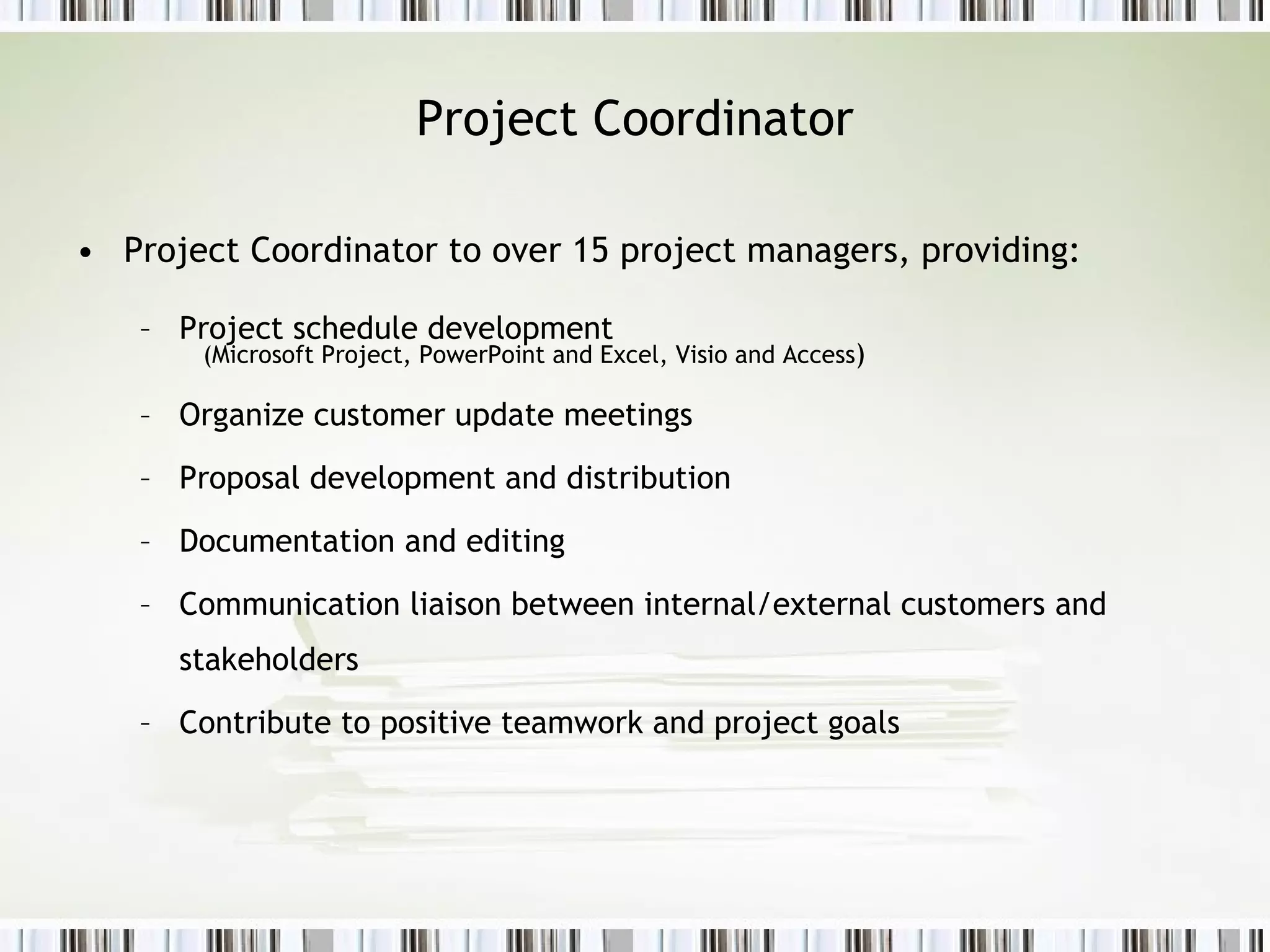 The Perfect Office Assistant Becki Metzger | PPT | Business ...