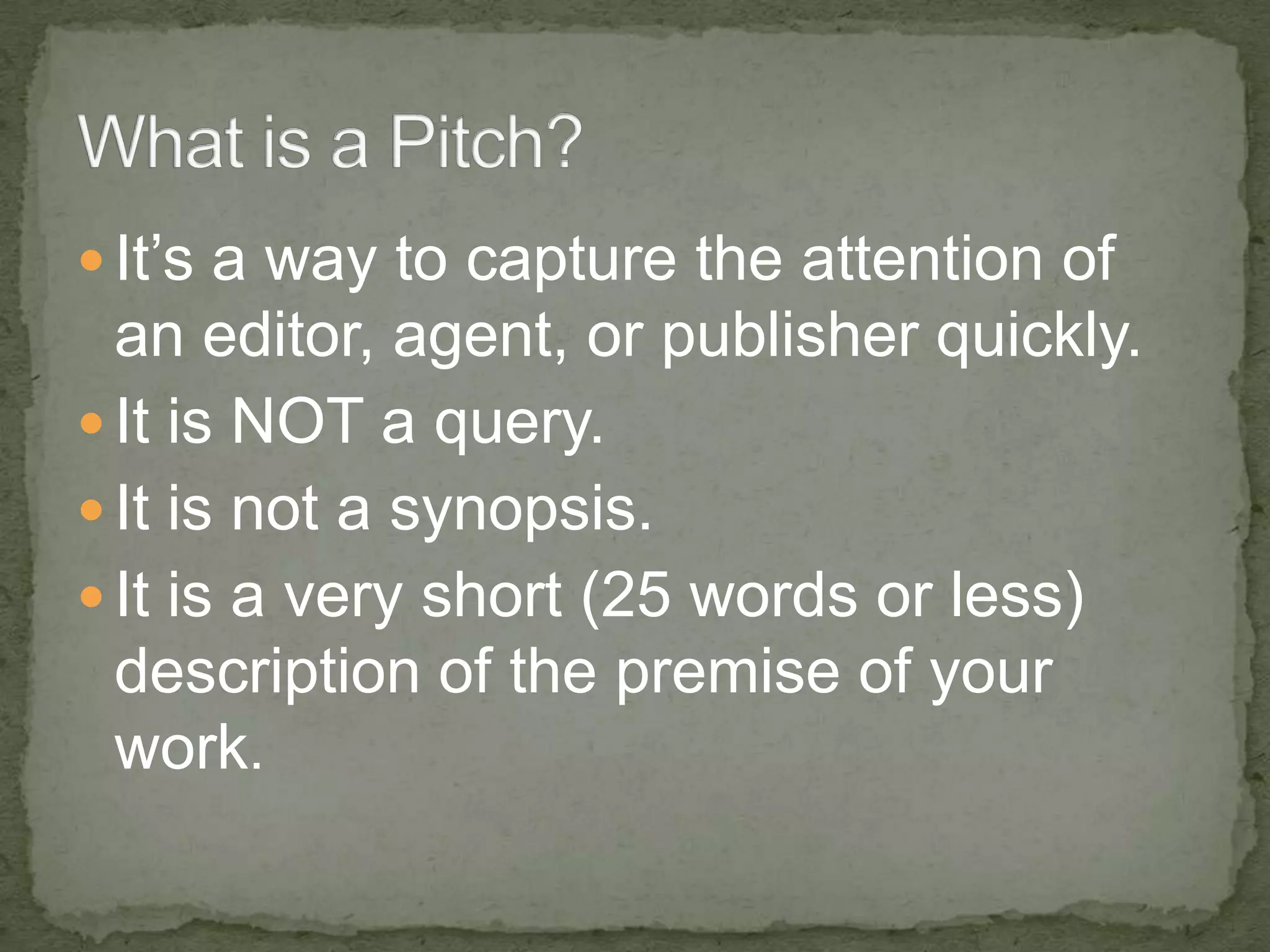 The perfect pitch | PPT