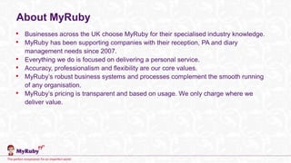 The perfect receptionist for an imperfect world | PPTX