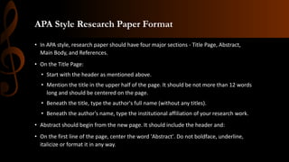 The perfect research paper format | PPT