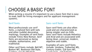 The perfect resume | PPTX