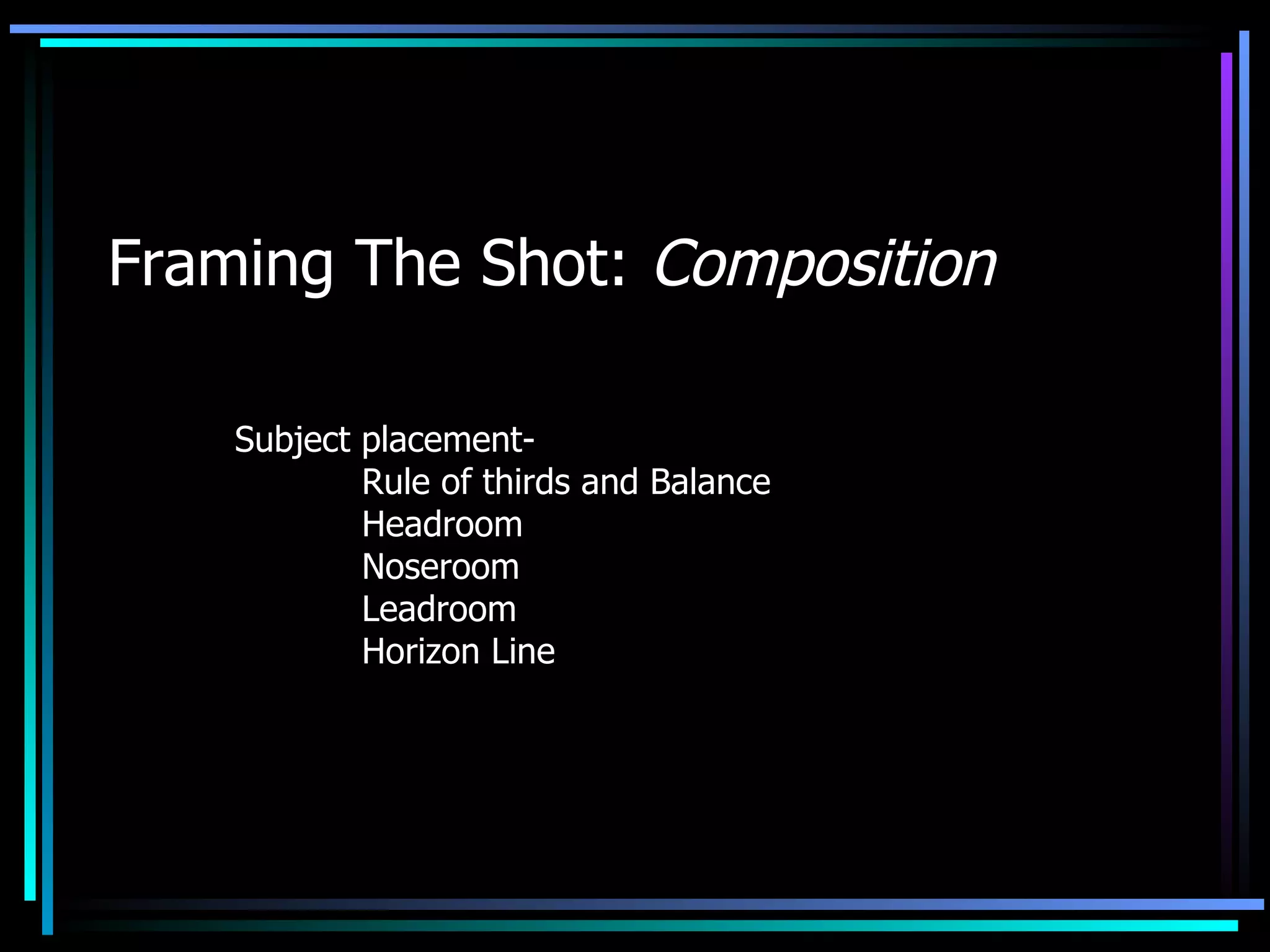 The perfect shot | PPT